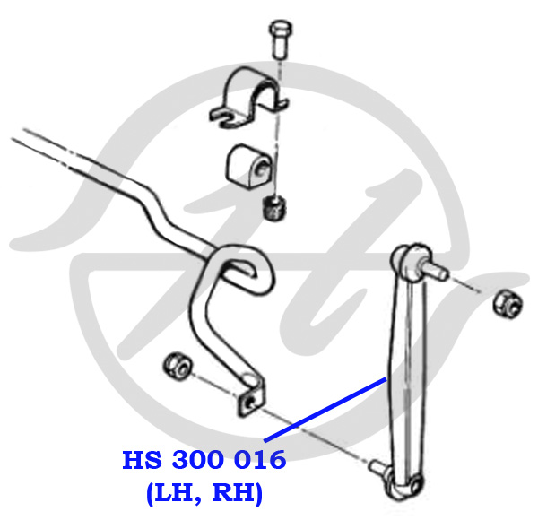 HS300016 Hanse Стойка переднего стабилизатора от производителя по спец ...
