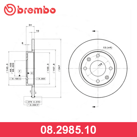 08.2985.10 Brembo от 3092 руб. в Москве