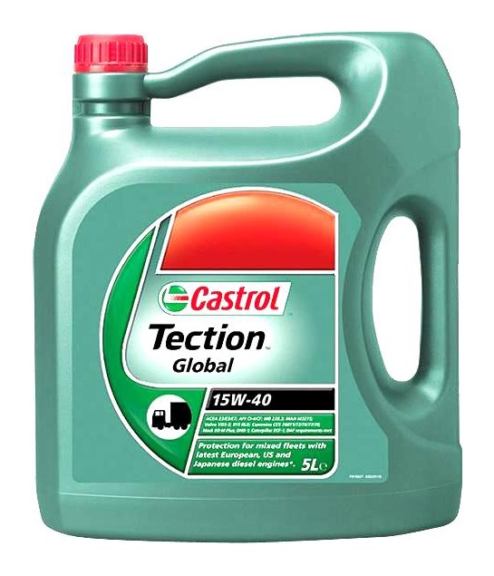 Масло CASTROL TECTION GLOBAL 15W40 5Л купить в ЕвроАвто