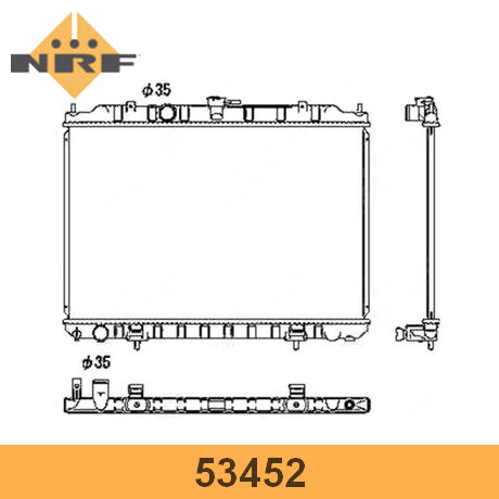 53452 NRF от 5289 руб. для Nissan X-Trail (T30) 2001-2006 в Москве