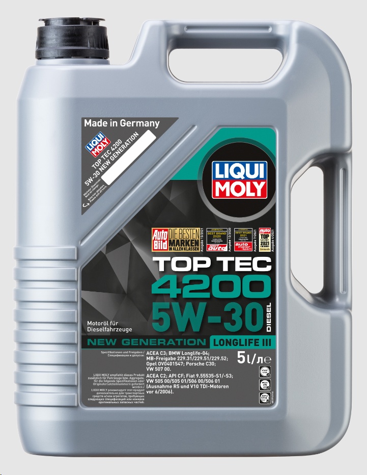 Масло LIQUI MOLY TOP TEC 4200 DIESEL 5W30 5Л купить в ЕвроАвто