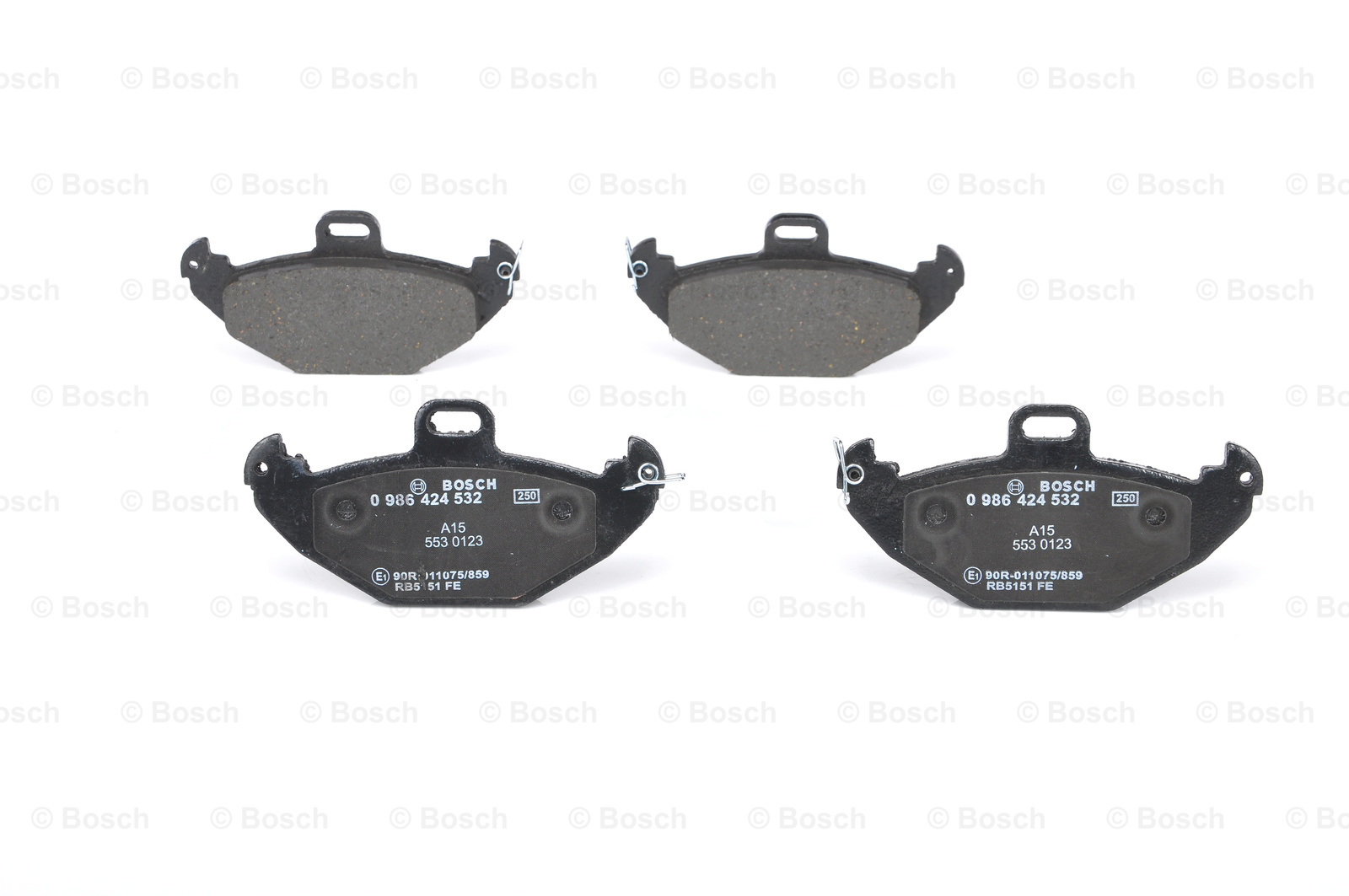 0986424532 BOSCH Колодки тормозные задние дисковые к-кт от ...