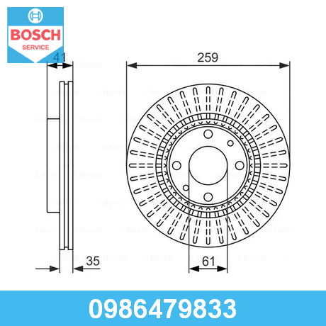0986479833 BOSCH от 4605 руб. в Москве