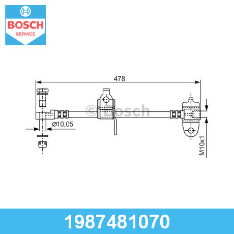 1987481070 BOSCH от 2401 руб. для Ford Transit [FA] 2000-2006 в Москве