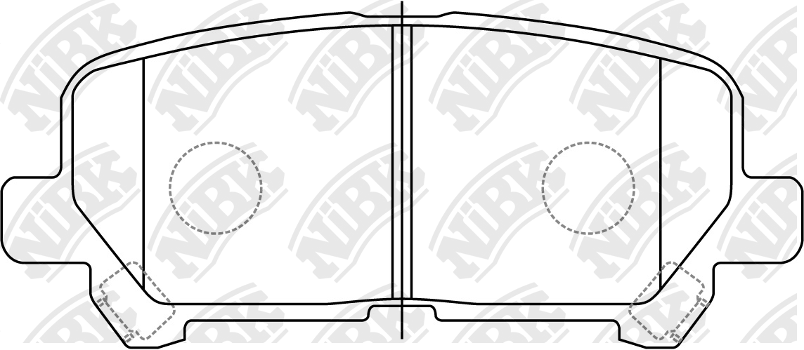 PN28002 NiBK Колодки тормозные задние дисковые к-кт от производителя по ...