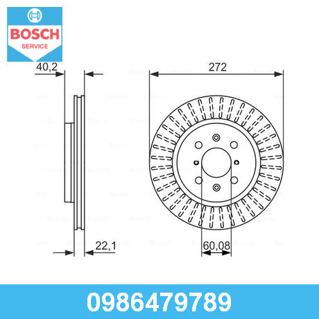 0986479789 BOSCH от 19179 руб. для Suzuki Swift 2011-2017 в Москве