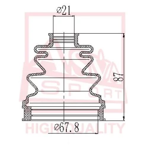 49595-1H110 Hyundai-Kia Пыльник ШРУСа внутр. пер от производителя по ...