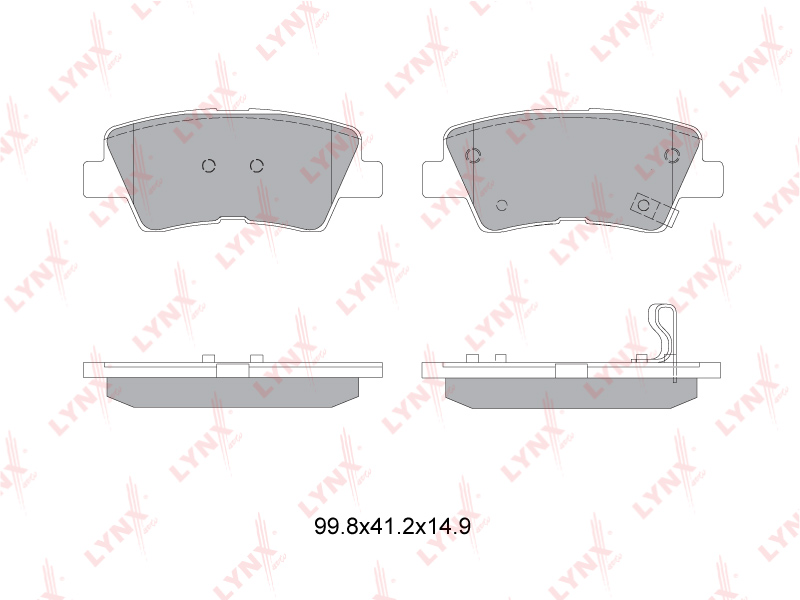 Lynx BD-3634 Колодки тормозные задние дисковые к-кт