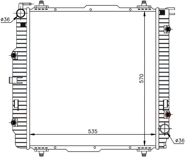 MB0005-G SAT Радиатор основной от производителя по спец цене купить