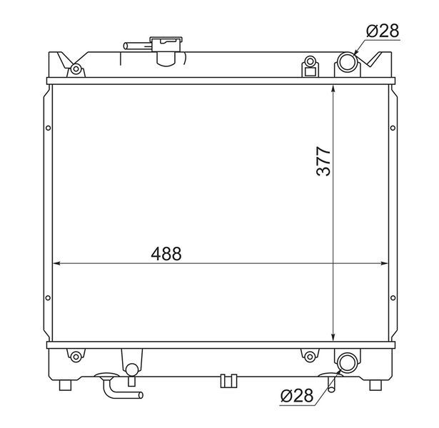 SK0001 SAT Радиатор основной от производителя по спец цене купить