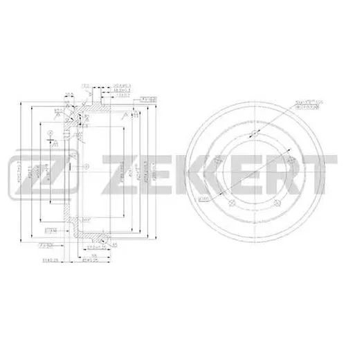 BS-5463 Zekkert Барабан тормозной от производителя по спец цене купить