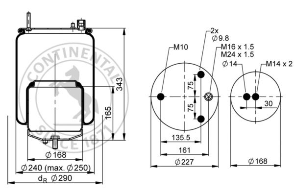 4570NP02 ContiTech air spring от 7652 руб. в Москве
