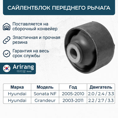 54584-1P000 Hyundai-Kia Сайлентблок переднего рычага передний от ...
