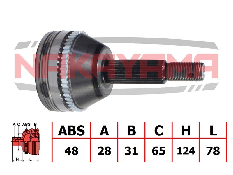 NJ294NY NAKAYAMA от 4224 руб. для Ford Transit 2006-2013 в Москве