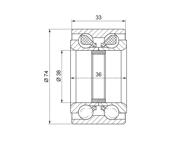 90369-38019 Toyota Подшипник задней ступицы от производителя по спец ...