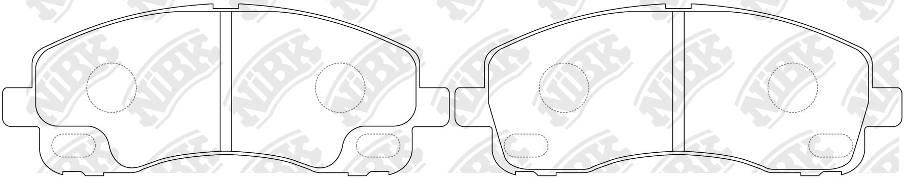 SN117E ADVICS Колодки тормозные передние к-кт от производителя по спец ...
