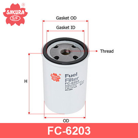 FC6203 Sakura Фильтр топливный от производителя по спец цене купить