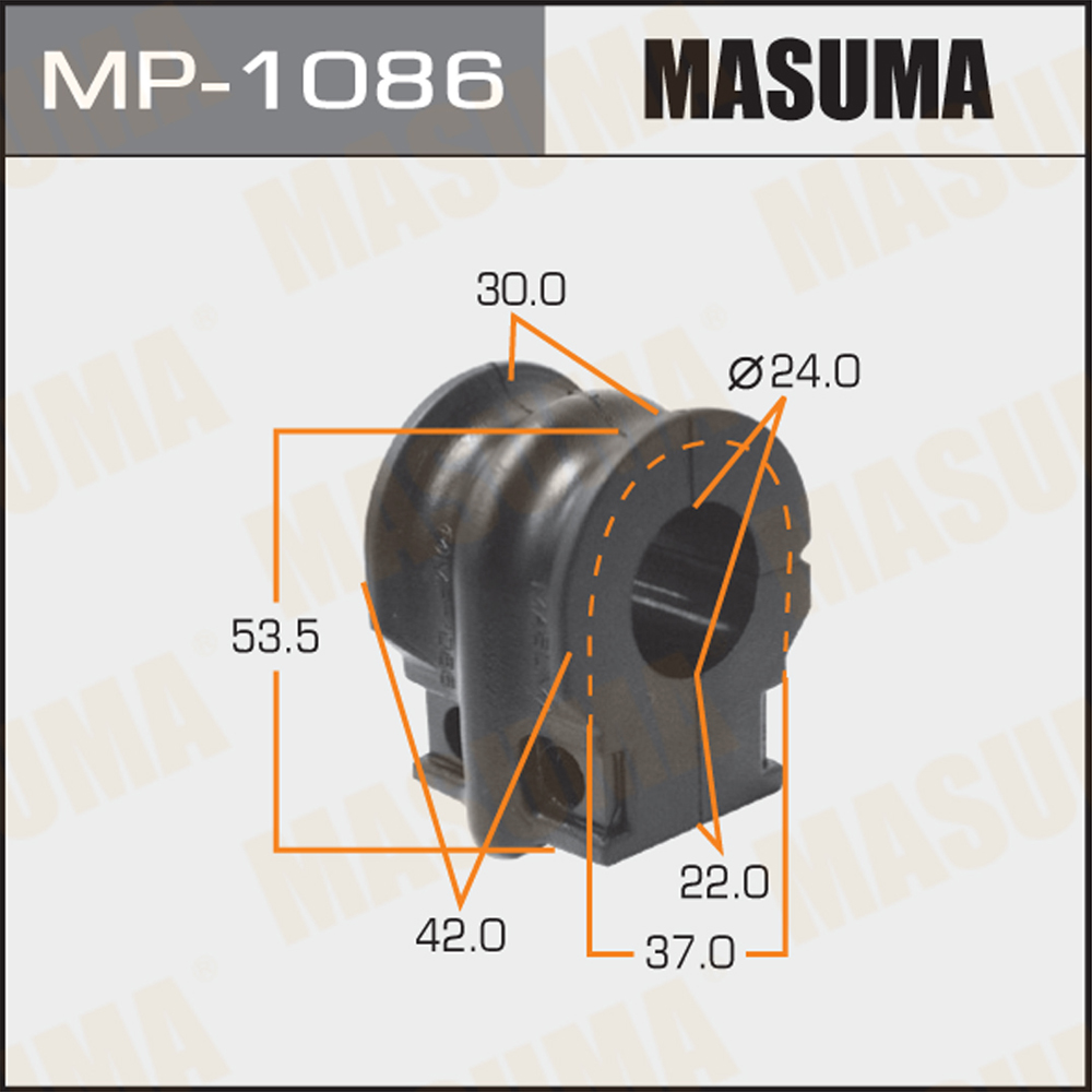 MP-1086 Masuma Втулка (сайлентблок) переднего стабилизатора от ...