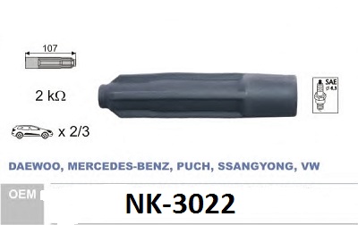 NK-3022 NAK-KAT Наконечник свечи зажигания от производителя по спец ...