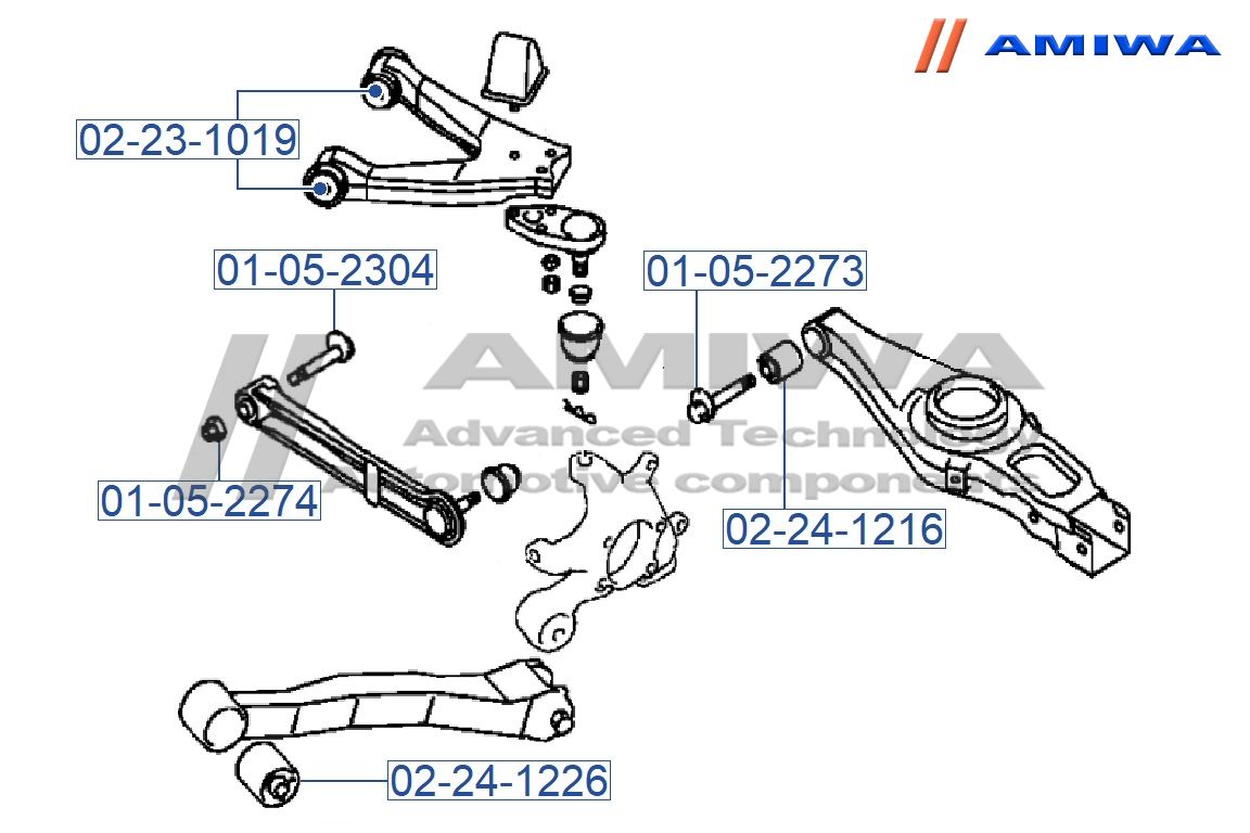 01.05.2273 Amiwa от 496 руб. для Mitsubishi Pajero/Montero III (V6, V7) 2000-2006 в Москве