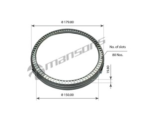 Кольцо датчика ABS для BPW ECO MAX 1996> купить в Москве