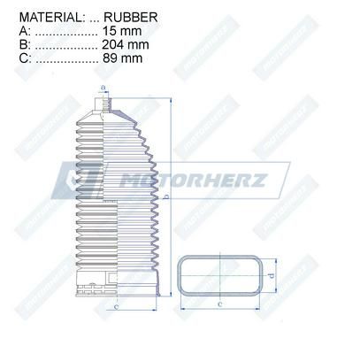 RDZ0376MG Motorherz Пыльник рулевой рейки от производителя по спец цене ...