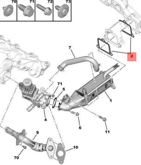 9676895680 Citroen-Peugeot Прокладка (двигатель) от производителя по ...