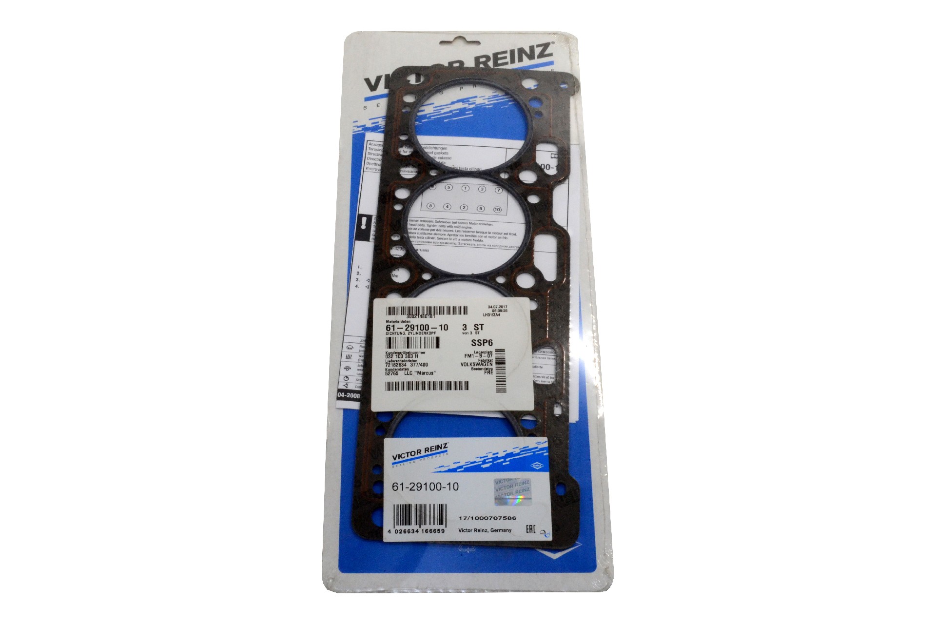 61-29100-10 Victor Reinz от 1231 руб. в Москве