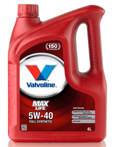 Масло VALVOLINE MAXLIFE 5W40 4Л купить в ЕвроАвто