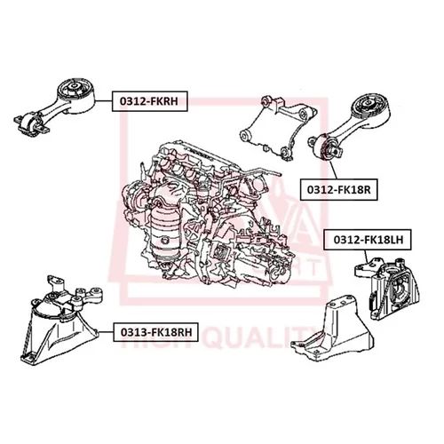 0312-FKRH ASVA от 4005 руб. для Honda Civic 5D 2006-2012 в Москве