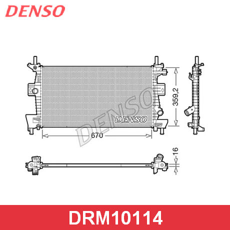 DRM10114 Denso Радиатор основной от производителя по спец цене купить