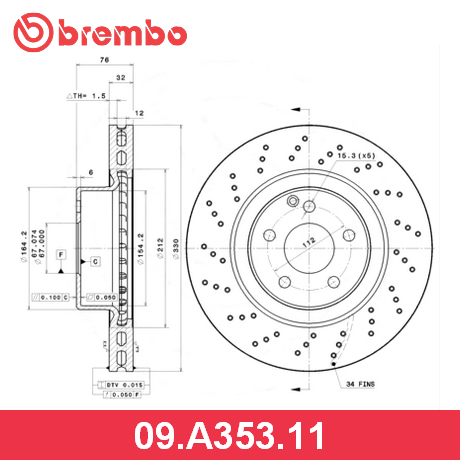 09.A353.11 Brembo от 7924 руб. в Москве