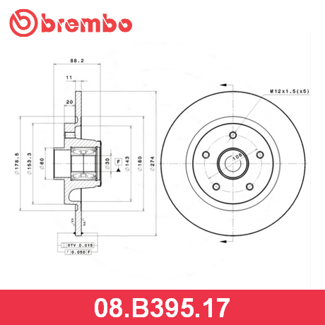08.B395.17 Brembo от 12394 руб. в Москве