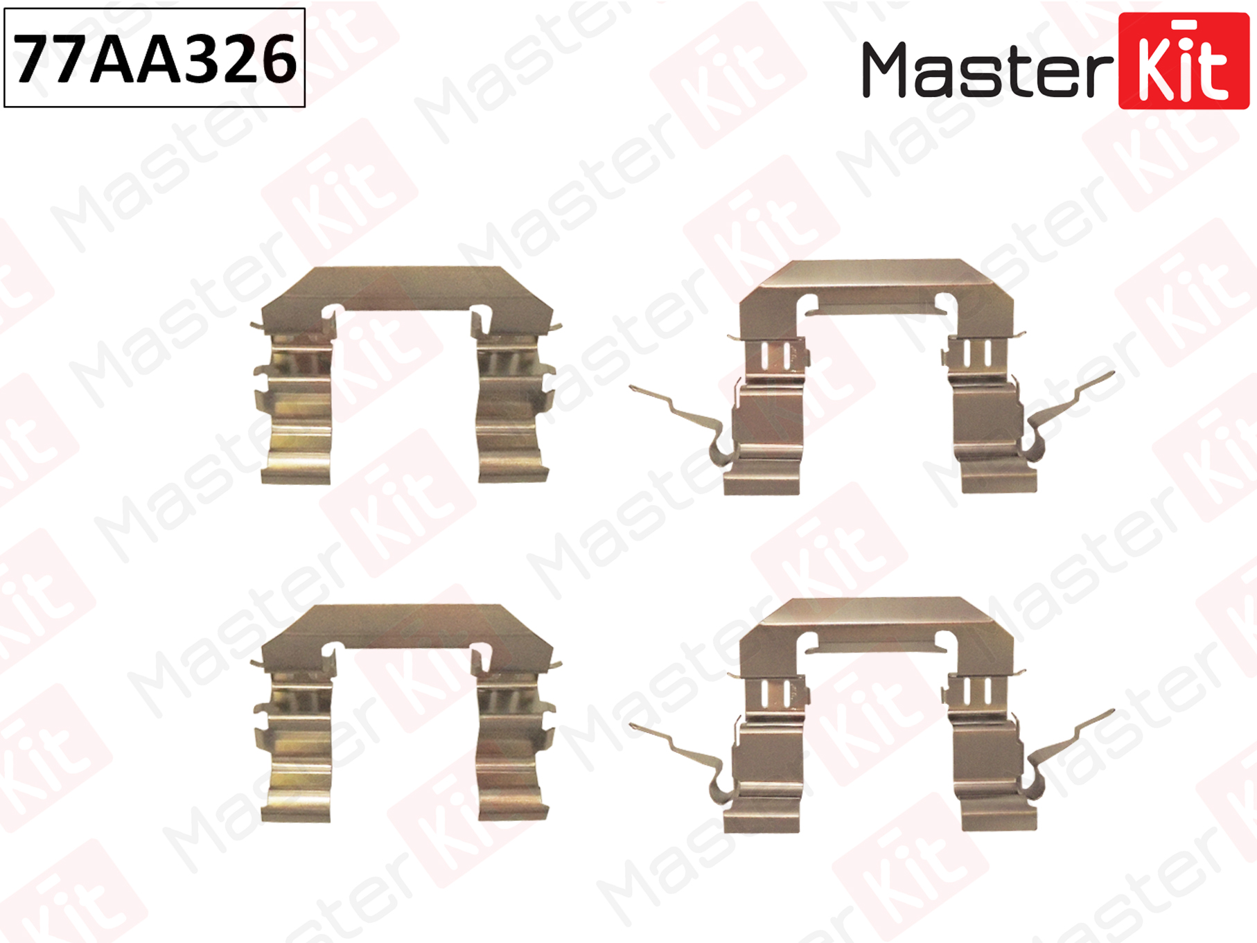 77AA326 Master Kit Накладки противоскрипные к-кт от производителя по ...