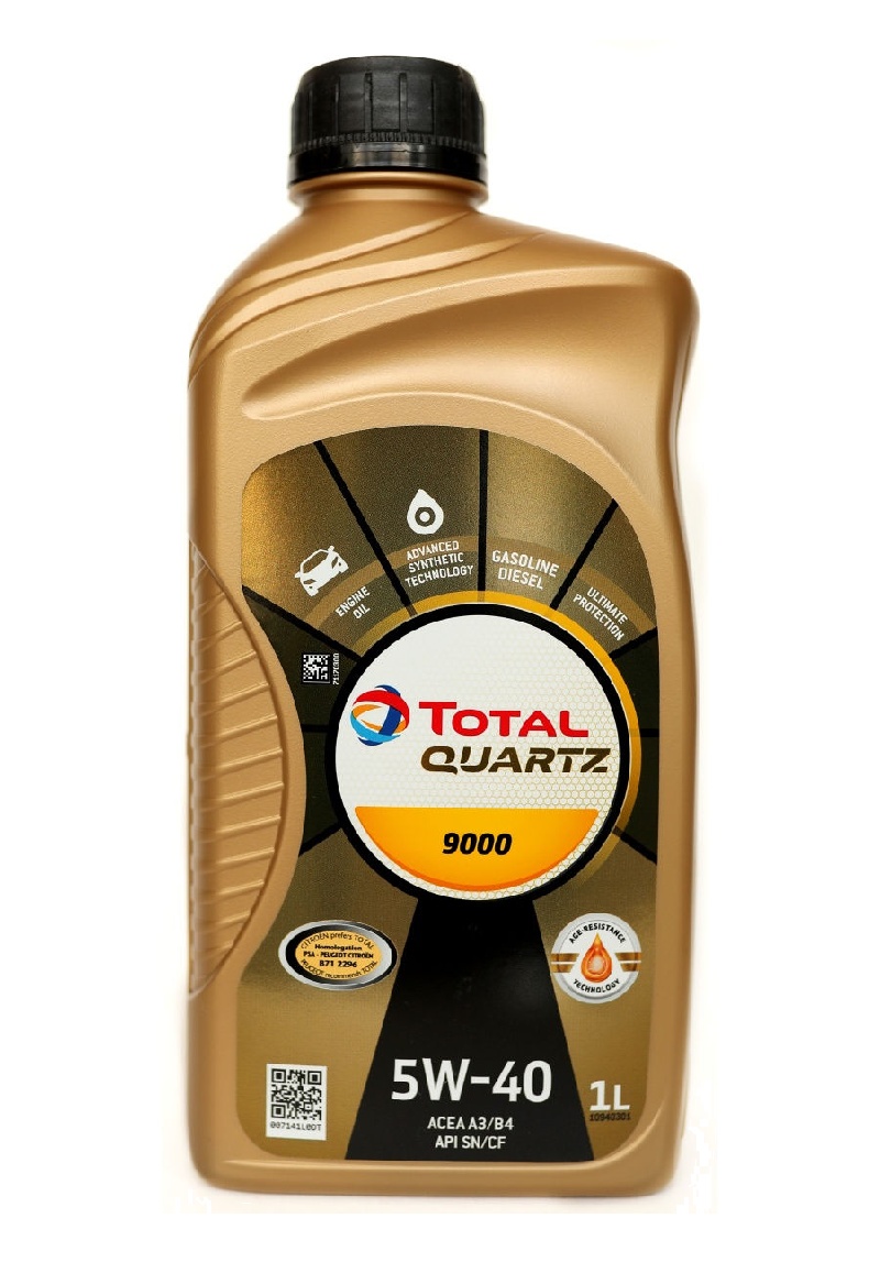 Масло TOTAL QUARTZ 9000 5W40 1Л купить в ЕвроАвто
