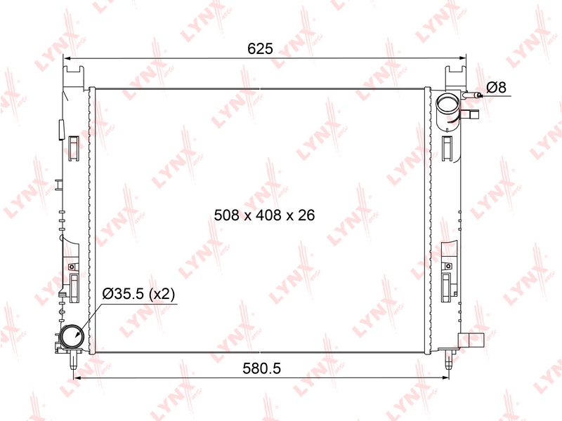 ARG50-1620 Arirang Радиатор основной от производителя по спец цене ...