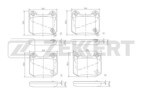 D40F0-CD026 Nissan Колодки тормозные задние дисковые к-кт от ...