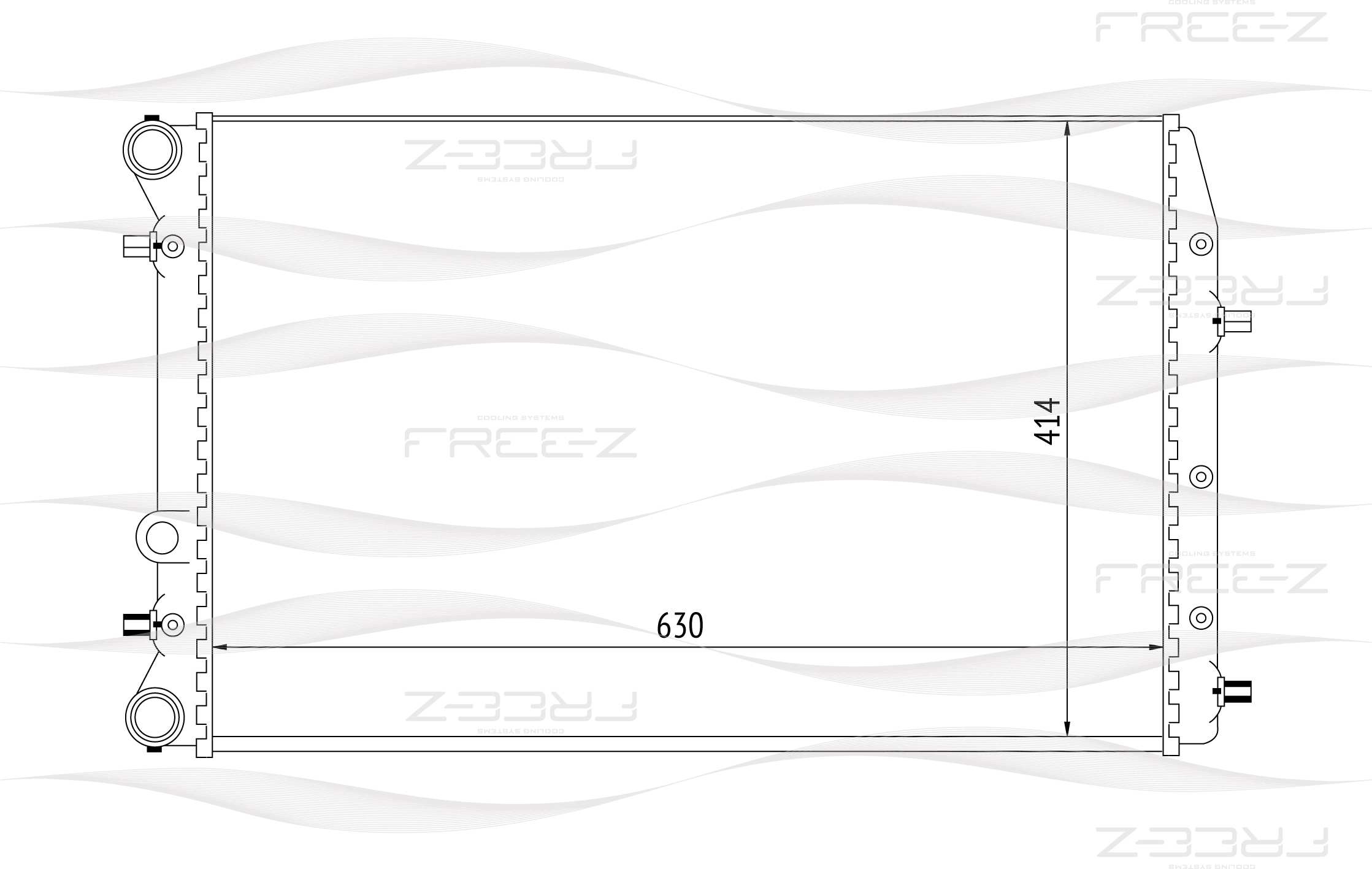 KK0206 Free-Z Радиатор основной от производителя по спец цене купить