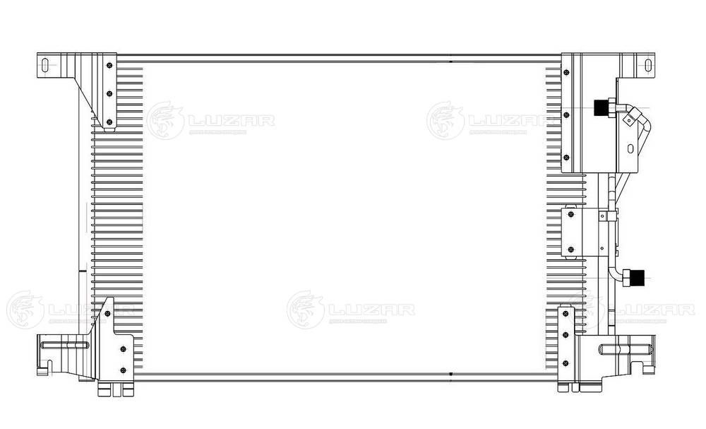 9425000154 Mercedes Benz Радиатор кондиционера (конденсер) от ...