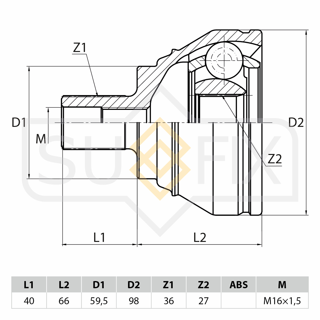 ST-1003 Sufix от 2361 руб. в Москве