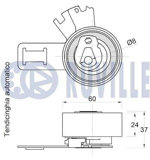1628925780 Citroen-Peugeot Ролик-натяжитель ремня ГРМ от производителя ...