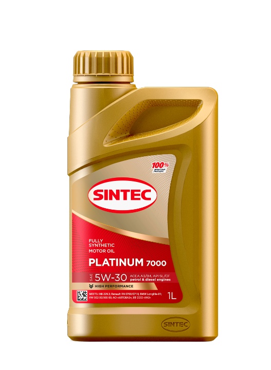 Масло SINTEC PLATINUM 7000 5W30 1Л купить в ЕвроАвто