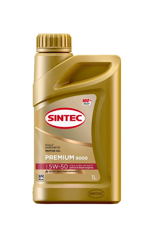 Масло SINTEC PREMIUM 9000 5W50 1Л СИНТЕТИКА купить в ЕвроАвто