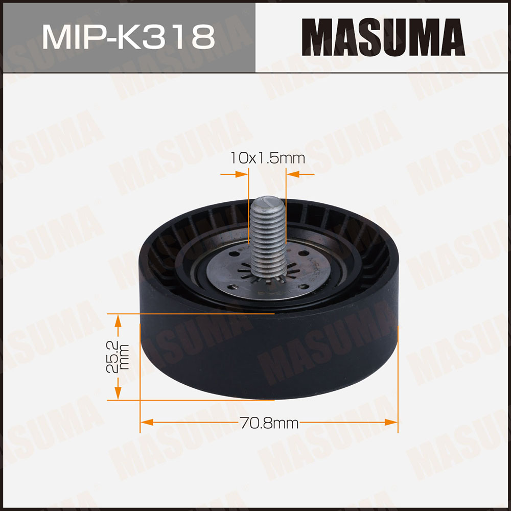MIP-K318 Masuma Ролик дополнительный руч. ремня от производителя по ...