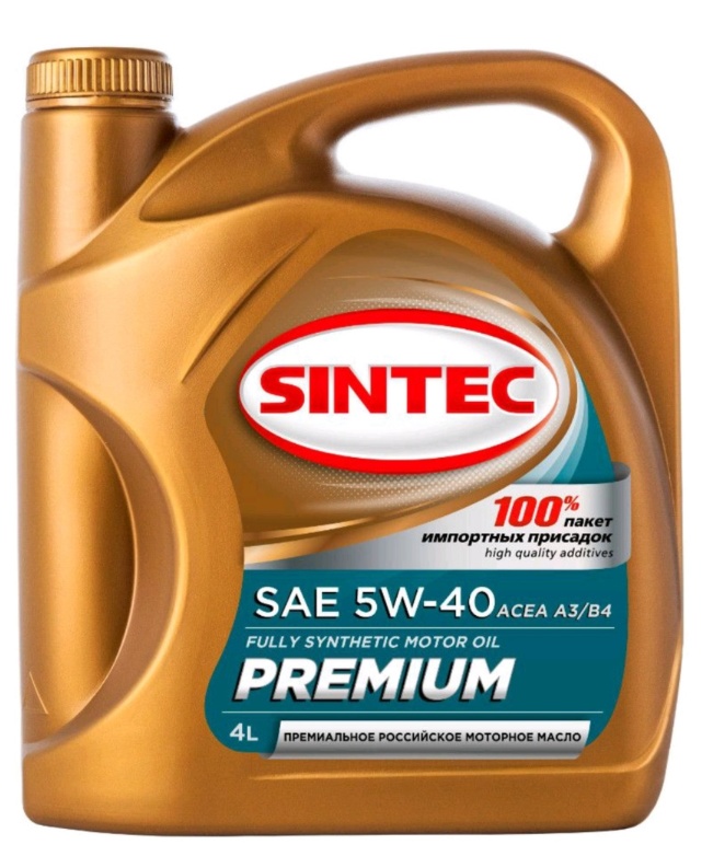 Масло SINTEC PREMIUM 5W40 4Л СИНТЕТИКА купить в ЕвроАвто