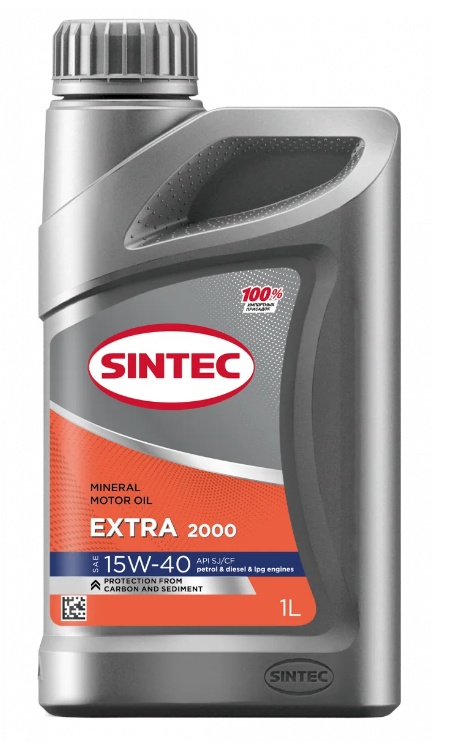 Масло SINTEC EXTRA 2000 15W40 1Л МИНЕРАЛЬНОЕ купить в ЕвроАвто