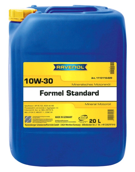 Масло RAVENOL FORMEL STANDARD 10W30 20Л купить в ЕвроАвто