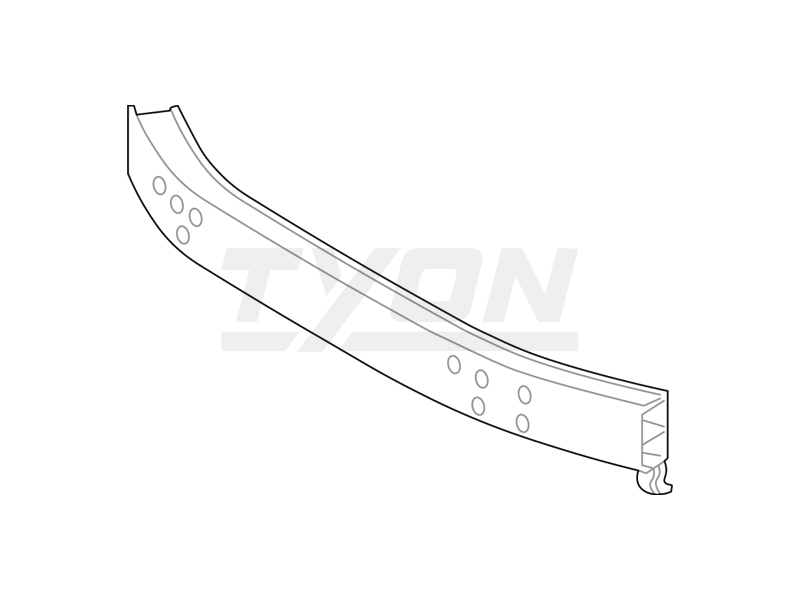 52021-60160 Toyota Усилитель переднего бампера от производителя по спец ...