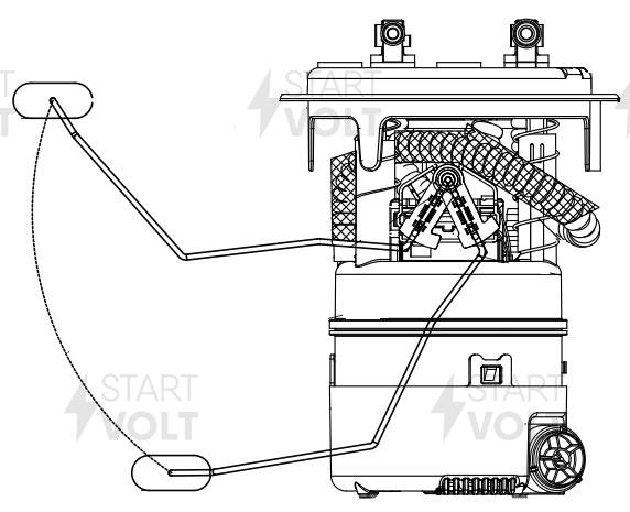 1525QA Citroen-Peugeot Насос топливный электрический от производителя ...