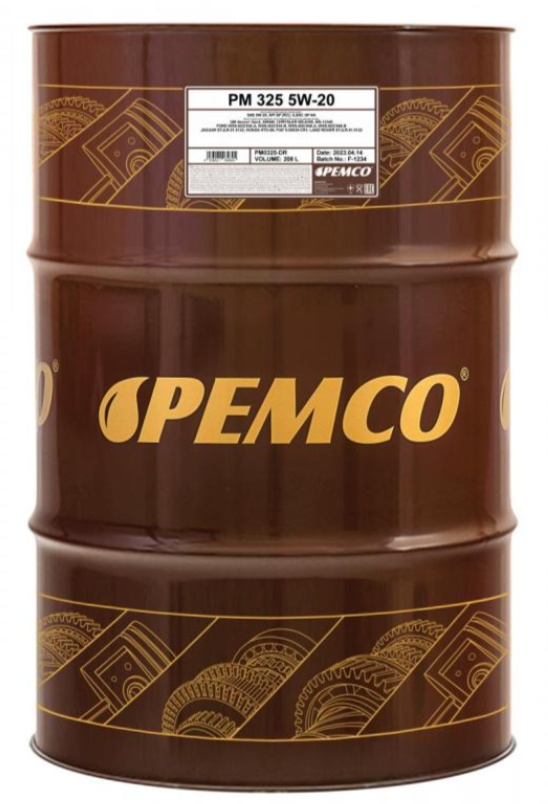 Масло PEMCO 325 5W20 208Л купить в ЕвроАвто